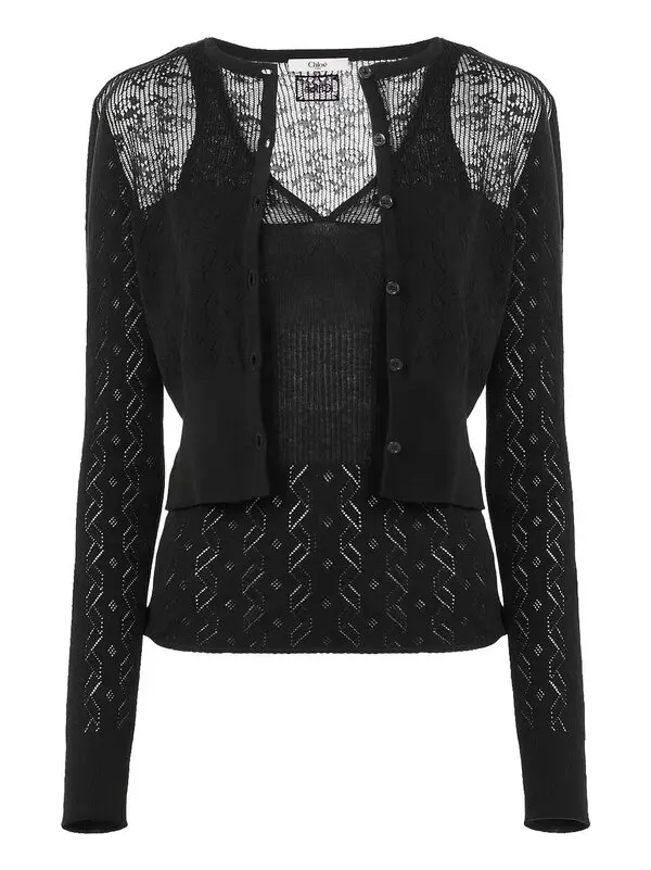 Chloé Knitted Top - Black