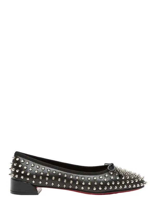 CHRISTIAN LOUBOUTIN Sweet Jane Spike Ballerinas - Black