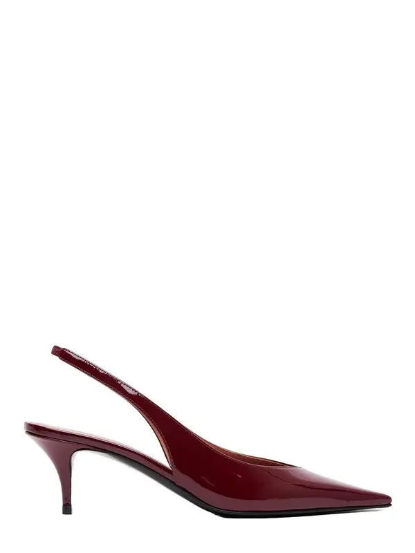 Amina Muaddi Anok 55 Slingbacks - Red