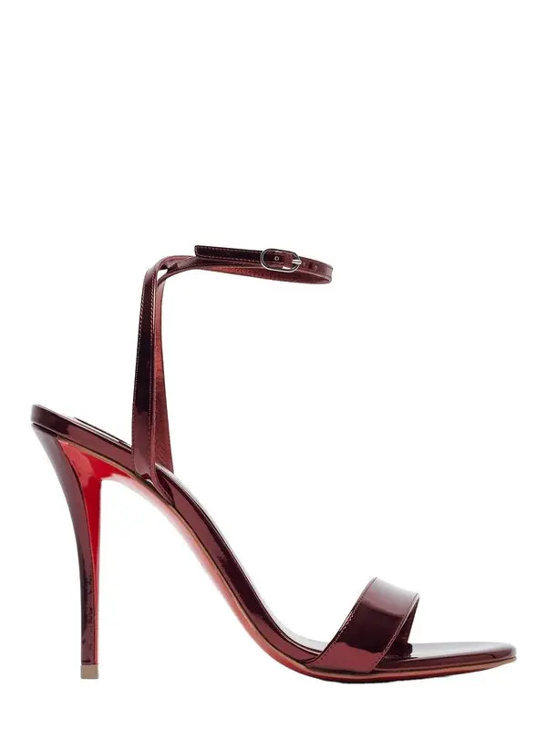 CHRISTIAN LOUBOUTIN Miss Z 100 Metallic Sandals - Red