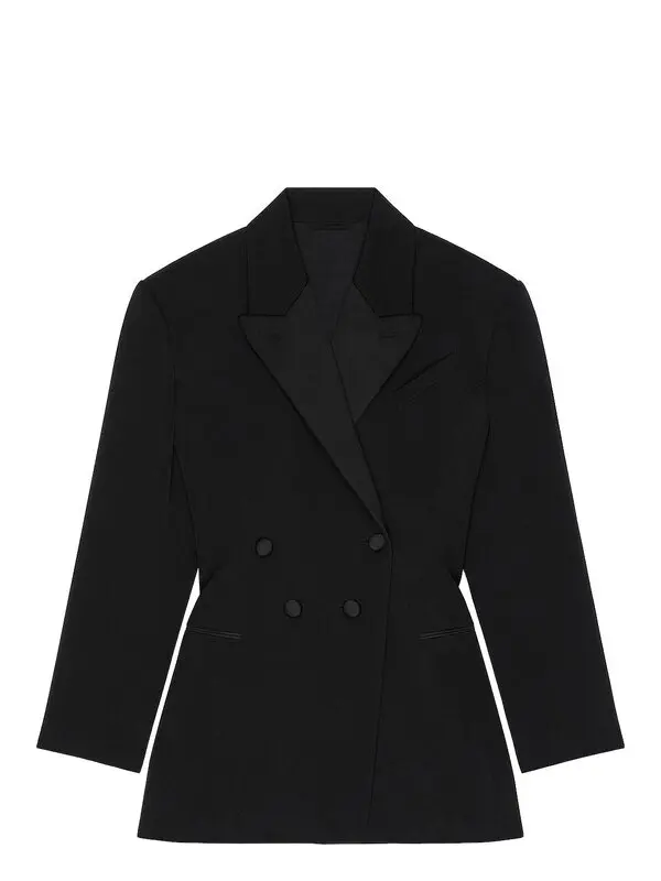 Givenchy Pleated Back Smoking Jacket - Black