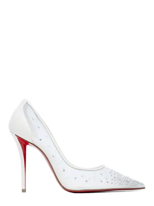CHRISTIAN LOUBOUTIN Miss Z 100 Degrastrass Pumps - White
