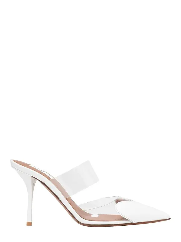 Alaïa Mule Coeur 90 Patent Pumps - White