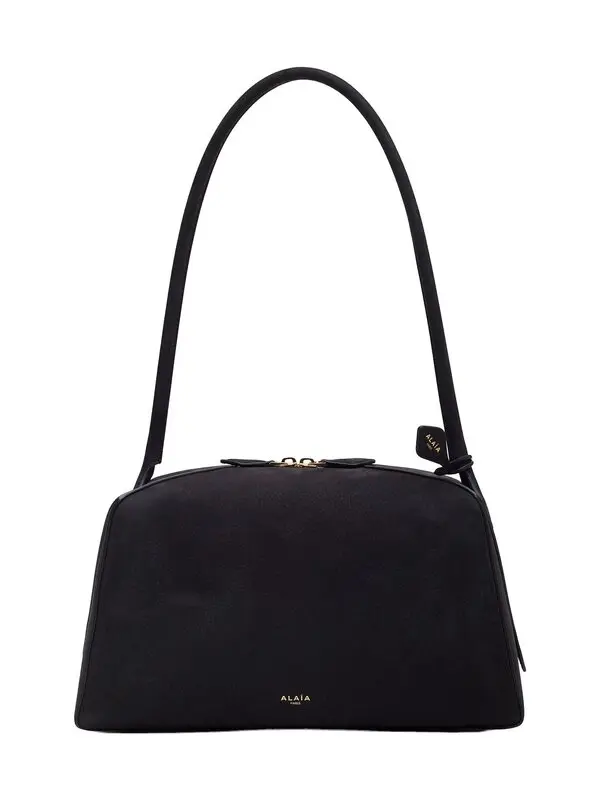 Alaïa Le Bouledogue Medium Nubuck Bag - Black