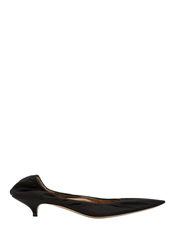 THE ROW Liisa Kitten Pumps - Black
