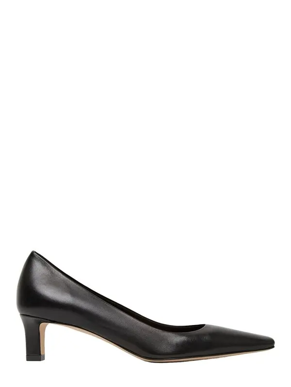 THE ROW Carla 45 Leather Pumps - Black