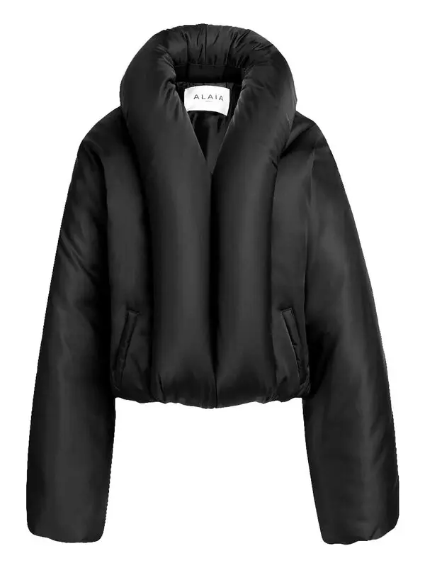 Alaïa Technical Padded Bomber Jacket - Black