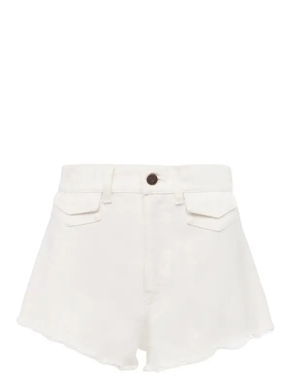 Chloé High-rise Mini Denim Shorts - White