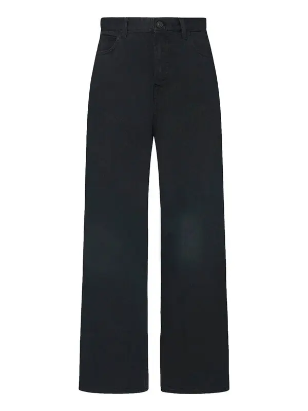 THE ROW Eglitta Straight Leg Denim Pants - Black