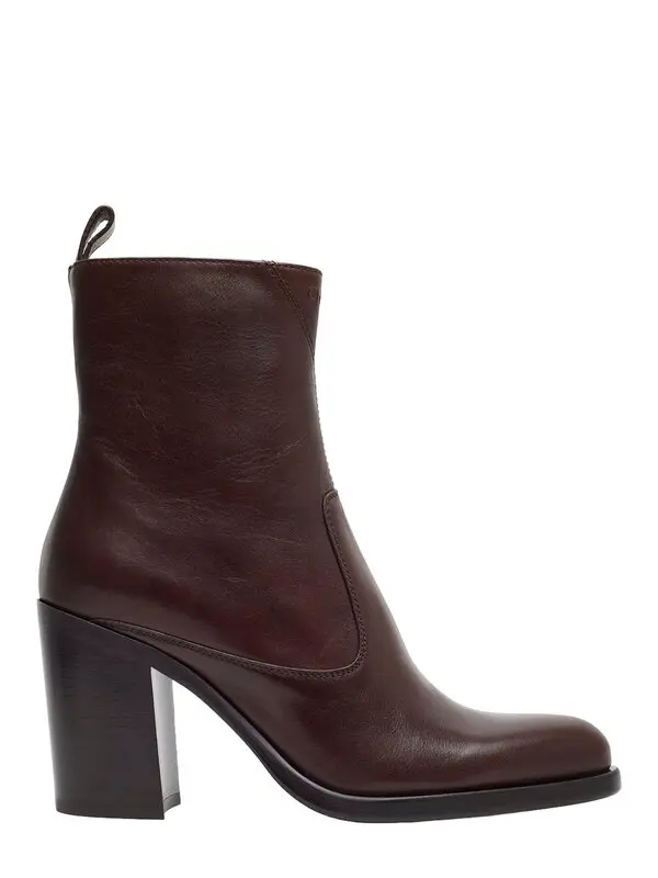 Chloé Phoenix Leather Boots - Brown