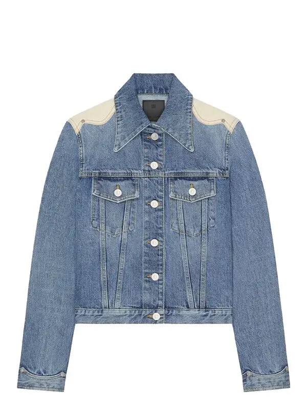 Givenchy Back Details Denim Jacket - Blue