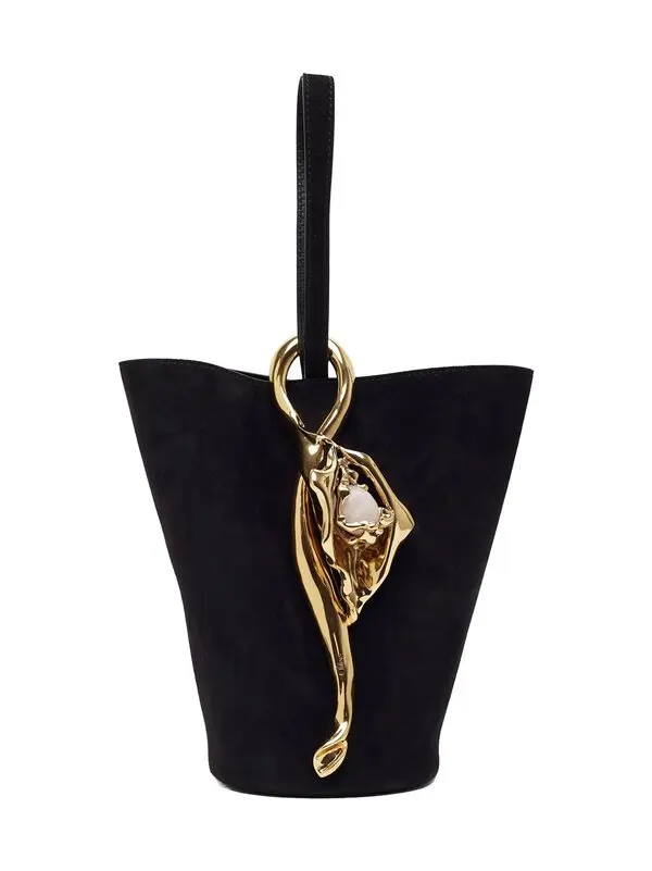 Chloé Eden Leather Bucket Bag - Black