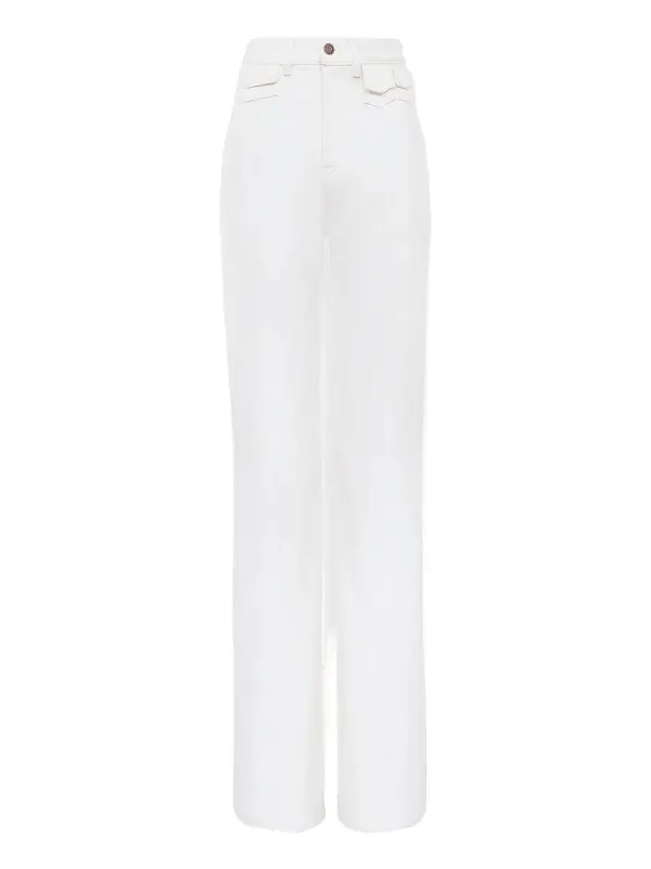 Chloé High-rise Flare Trousers - White