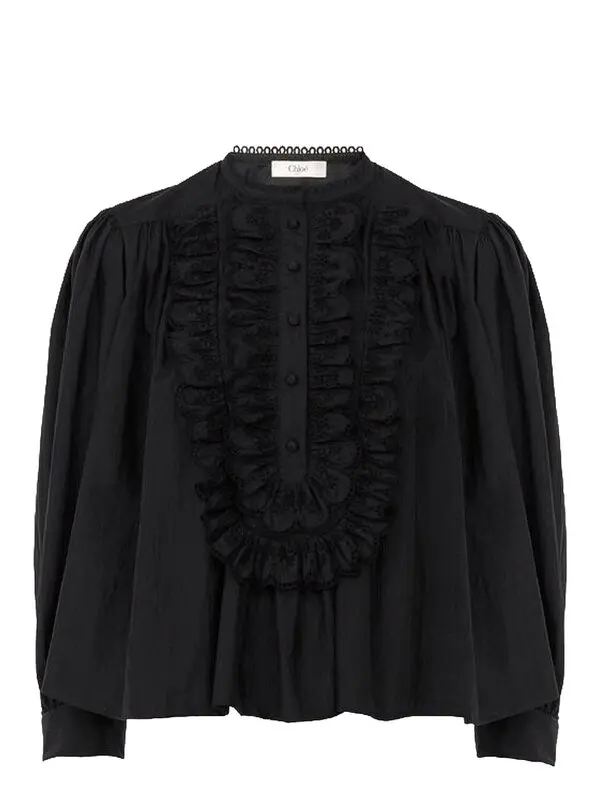 Chloé Lace Blouse - Black