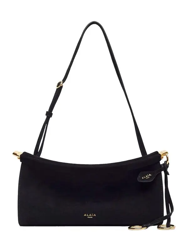Alaïa Le Click Ew Small Suede Bag - Black