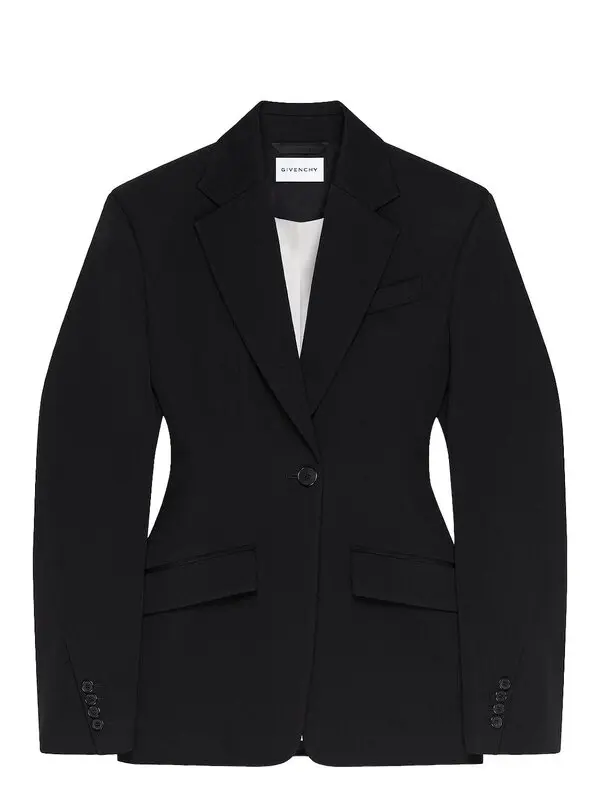 Givenchy Wool Cocoon Jacket - Black