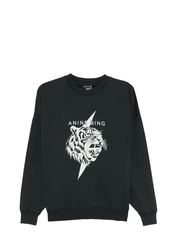 ANINE BING Sweatshirt Miles Tiger - Black