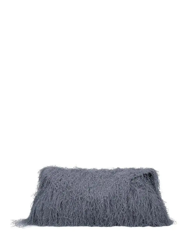 Dries Van Noten Fringed Shoulder Bag - Gray