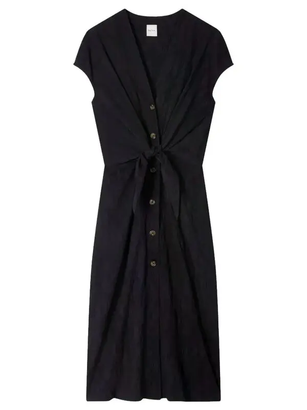 Paul Smith Tie-waist Button-front Dress - Blue