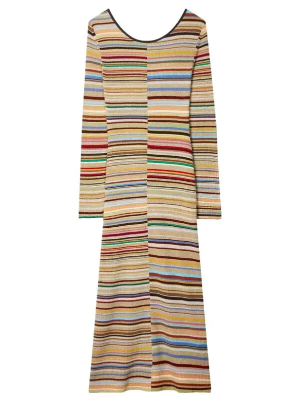Paul Smith Signature Stripe Ribbed-knit Dress - Neutrals