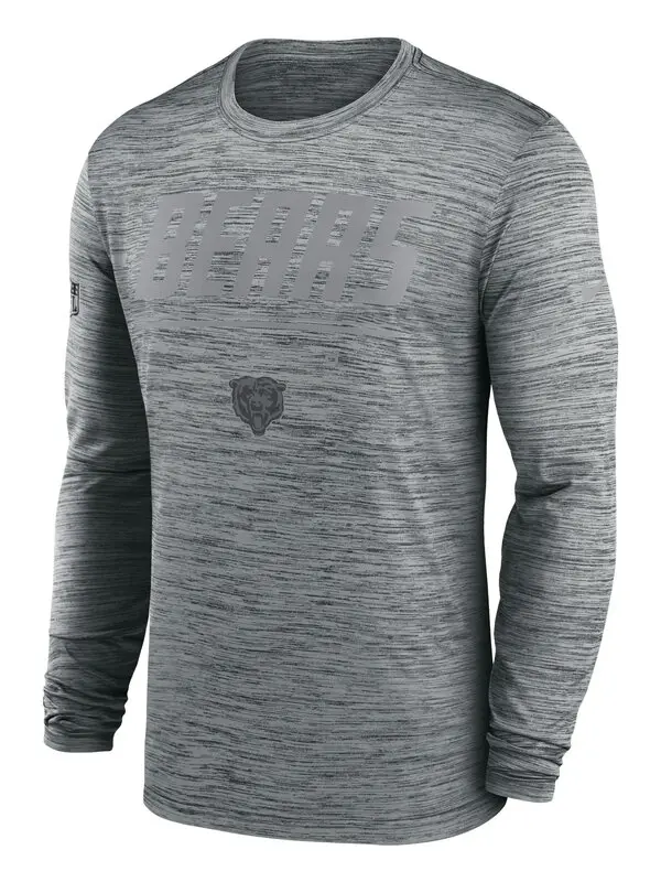 Nike Chicago Bears Long Sleeve T-shirt - Grey