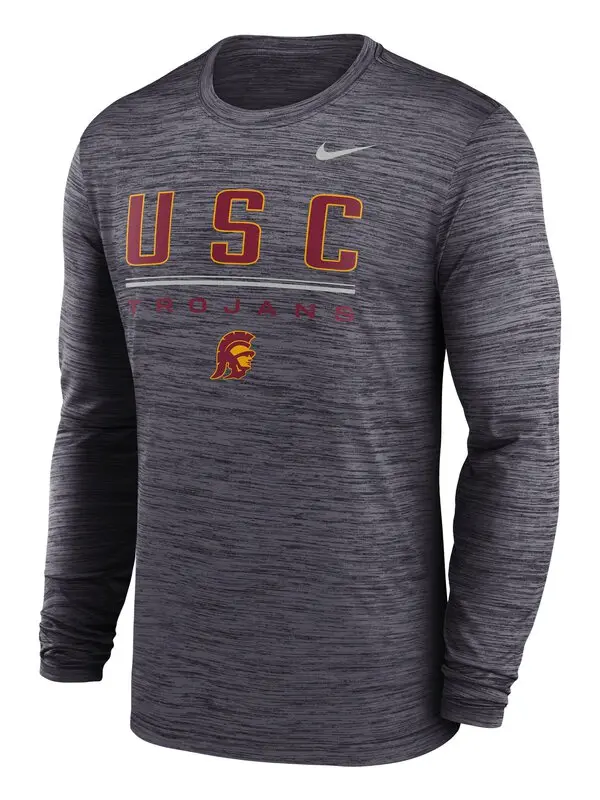 Nike Usc Sideline Velocity Dri-fit College T-shirt - Black