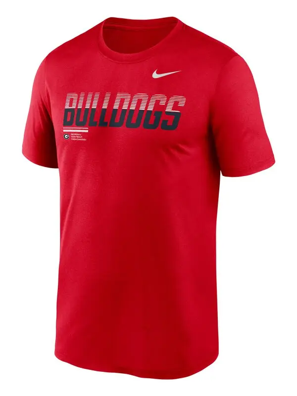 Nike Georgia Sideline Legend Dri-fit College T-shirt - Red