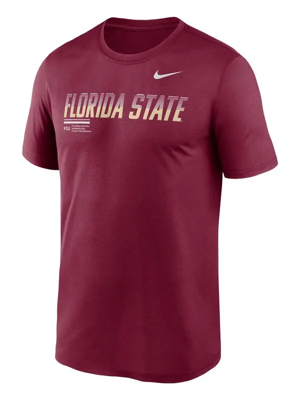 Nike Florida State Sideline Legend Dri-fit College T-shirt - Red
