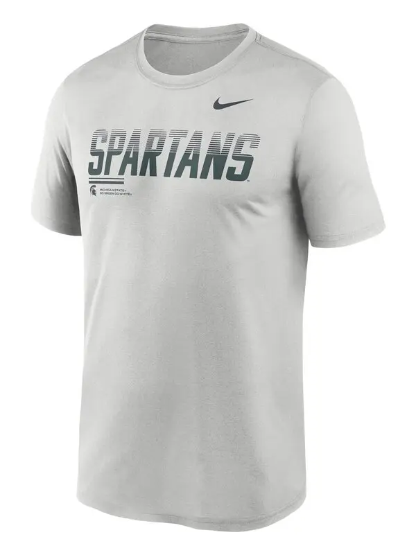 Nike Michigan State Spartans Dri-fit College T-shirt - Grey