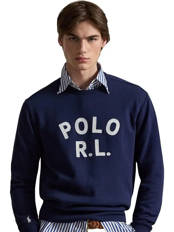 Ralph Lauren Logo Fleece Sweatshirt - Newport Navy