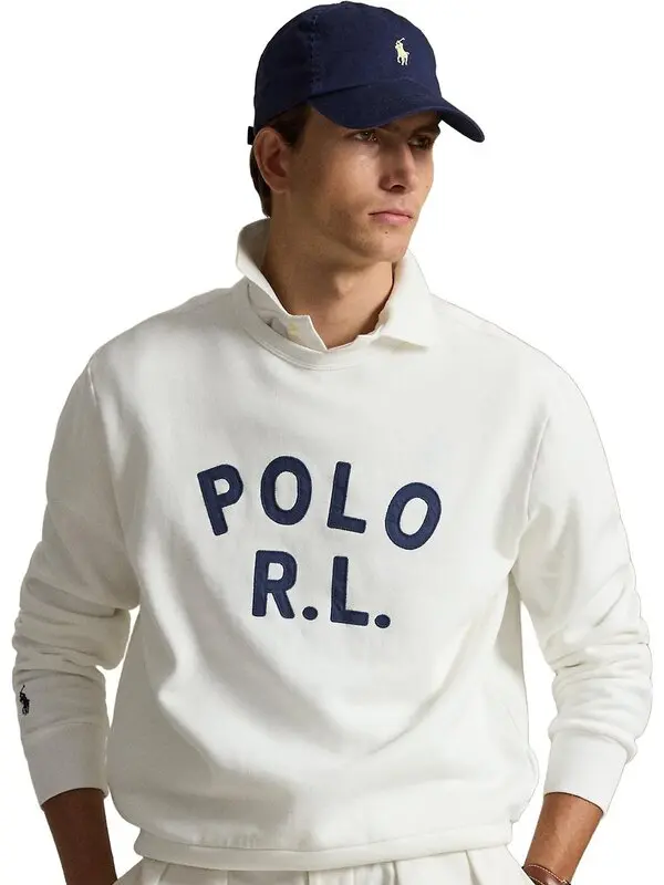 Ralph Lauren Logo Fleece Sweatshirt - White