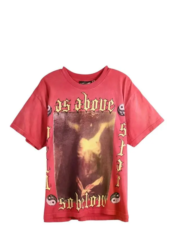 HELLSTAR As Above So Below Graphic-print T-shirt - Red