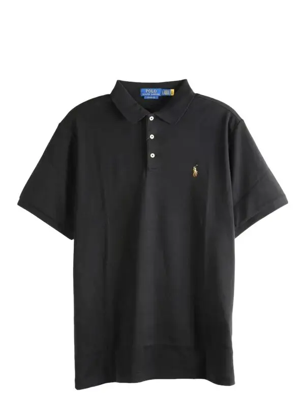 Polo Ralph Lauren Logo-embroidered Polo Shirt - Black