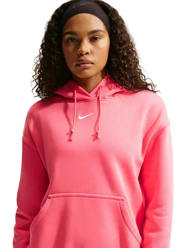 Nike Sportswear Phoenix Fleece Oversized Pullover Hoodie - Pink