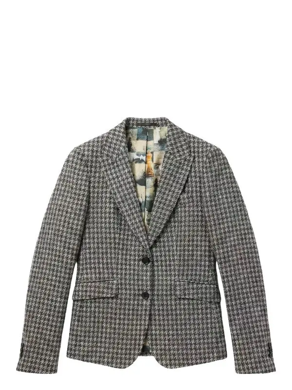 ABSEITS Houndstooth Blazer - Black