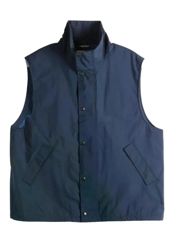 Nanamica High-neck Gilet - Blue
