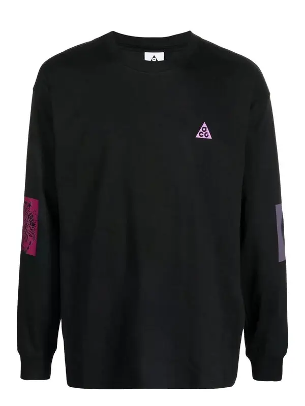 Nike Logo-print Crew-neck Jumper - Black