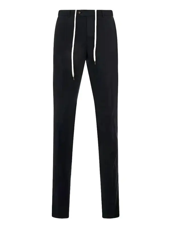 PT TORINO Drawstring-waistband Trousers - Blue