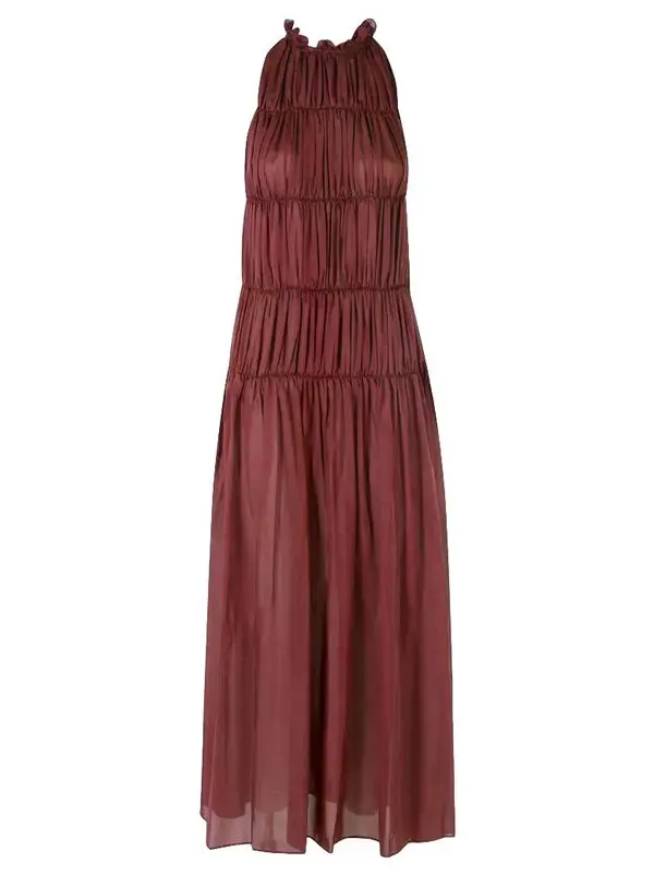 SEMICOUTURE Marilou Maxi Dress - Red