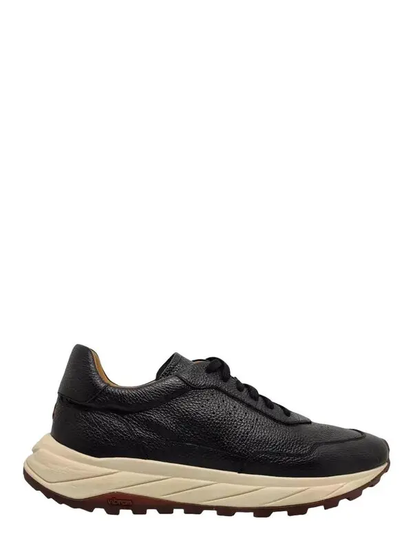 HENDERSON BARACCO Grainy Leather Sneakers - Black