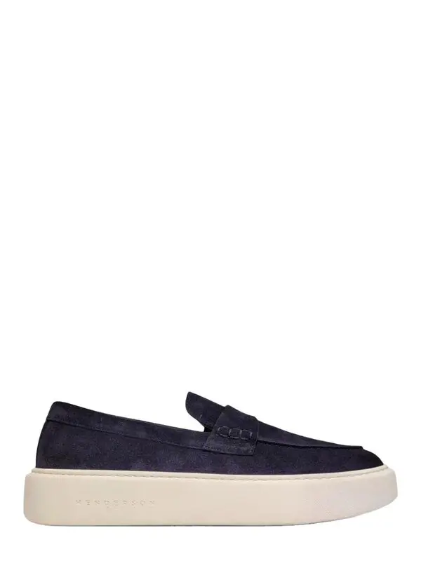 HENDERSON BARACCO Suede Slip-on Loafers - Blue