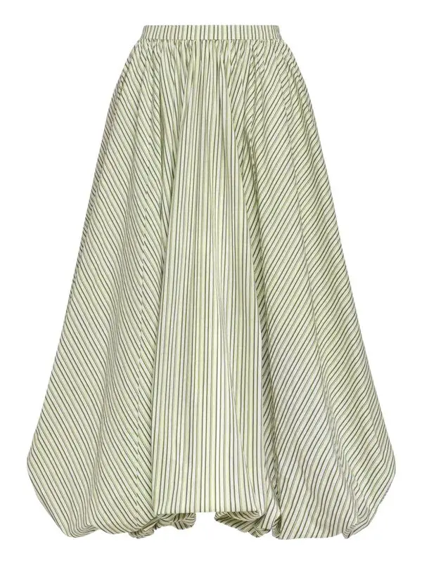 Cinq À Sept Sophie Stripe Maxi Skirt - White