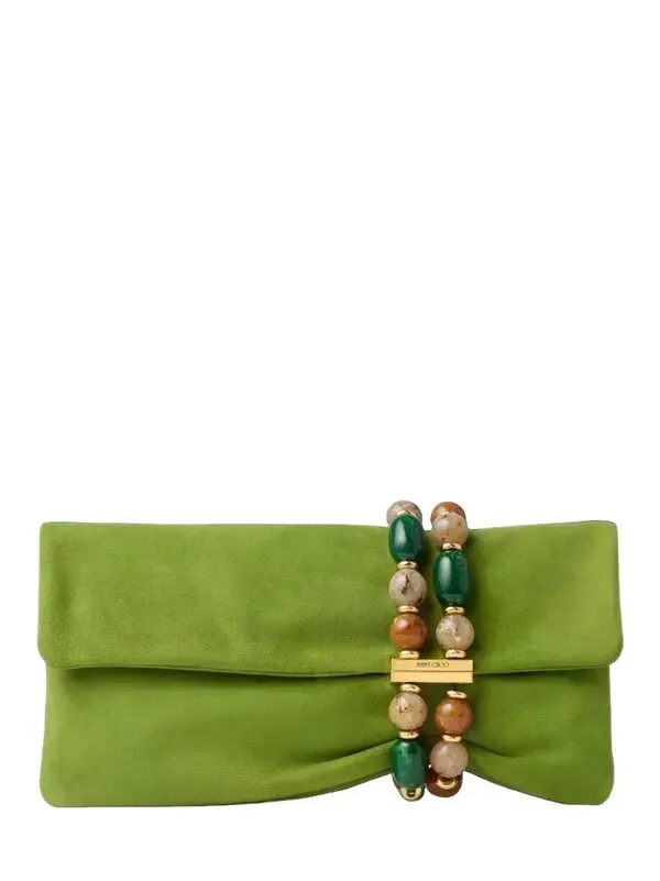 JIMMY CHOO Zandra Clutch Bag - Green