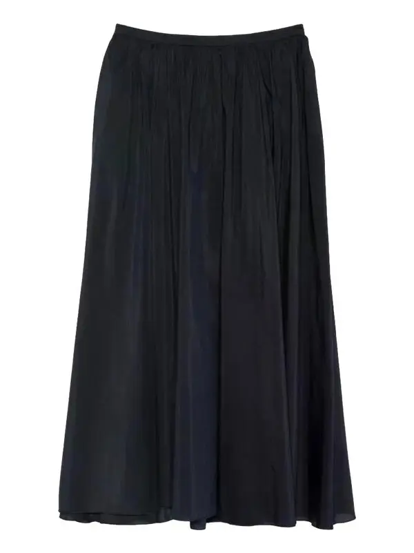 SUSANNE BOMMER Gathered Flared Maxi Skirt - Black