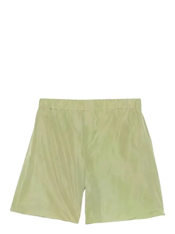 SUSANNE BOMMER Wide-leg Pull-on Shorts - Green