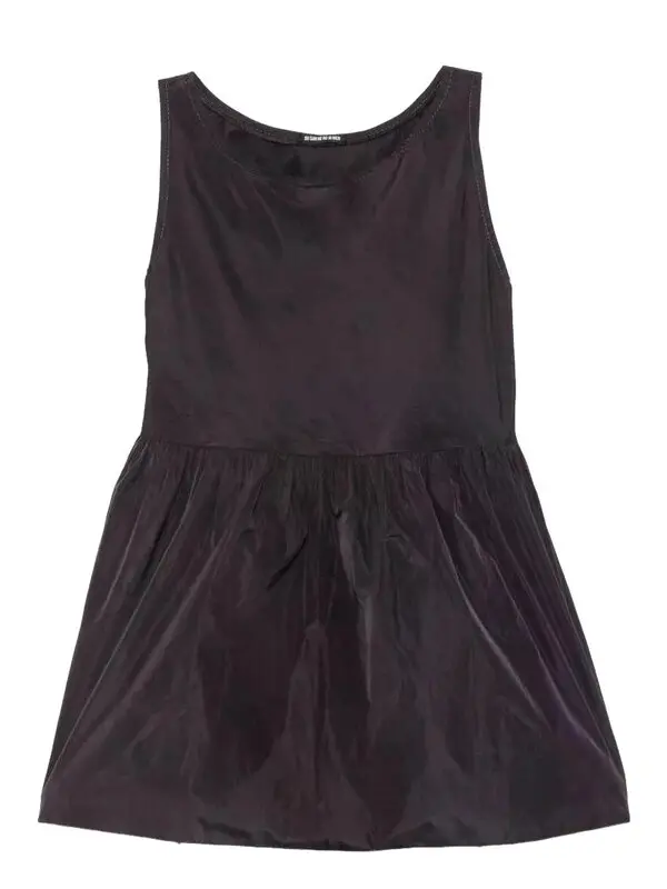 SUSANNE BOMMER Ribbon-tie Peplum Top - Black