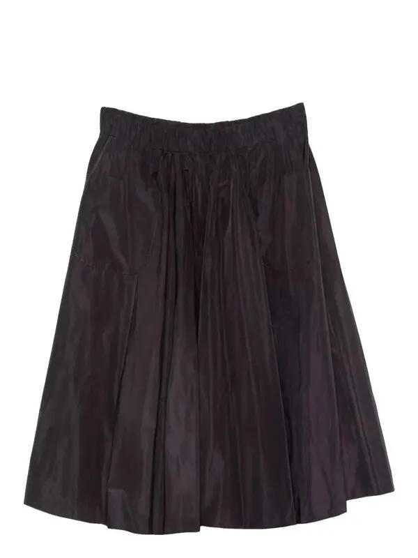 SUSANNE BOMMER Patch-pocket Gathered Midi Skirt - Purple