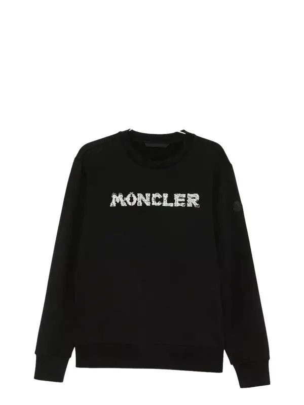 Moncler Logo-embroidered Sweatshirt - Black