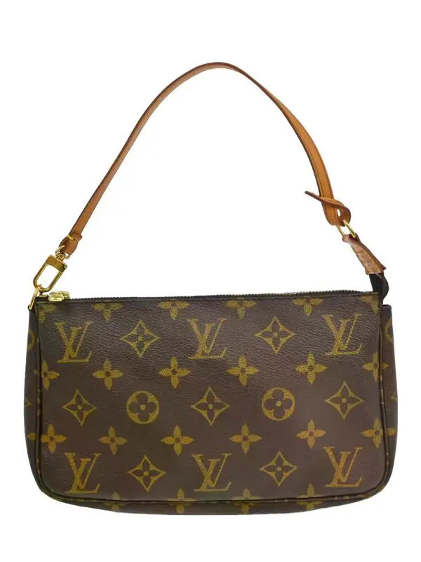 LOUIS VUITTON 2001 Monogram Pochette Accessoires - Brown