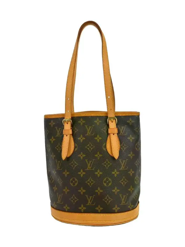 LOUIS VUITTON 2004 Pm Monogram Bucket Tote Bag - Brown